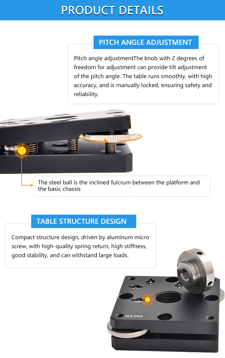 Manual Fine Adjustment Horizontal Tilt Stage PT-SD76 Supplier China ...